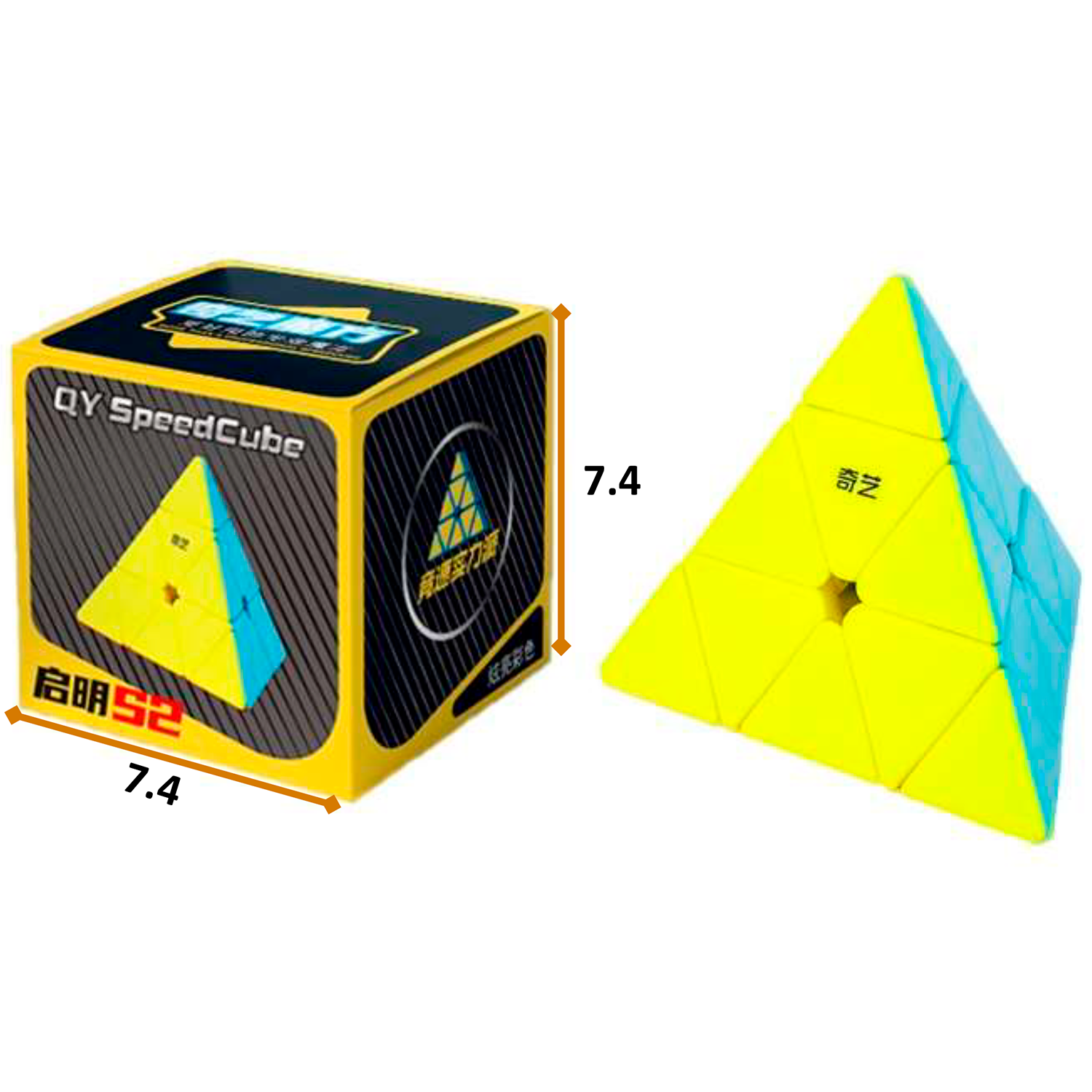Piramide Rubik Cubo Magico Profesional Pyraminx Qiyi Stickerless - Rappi