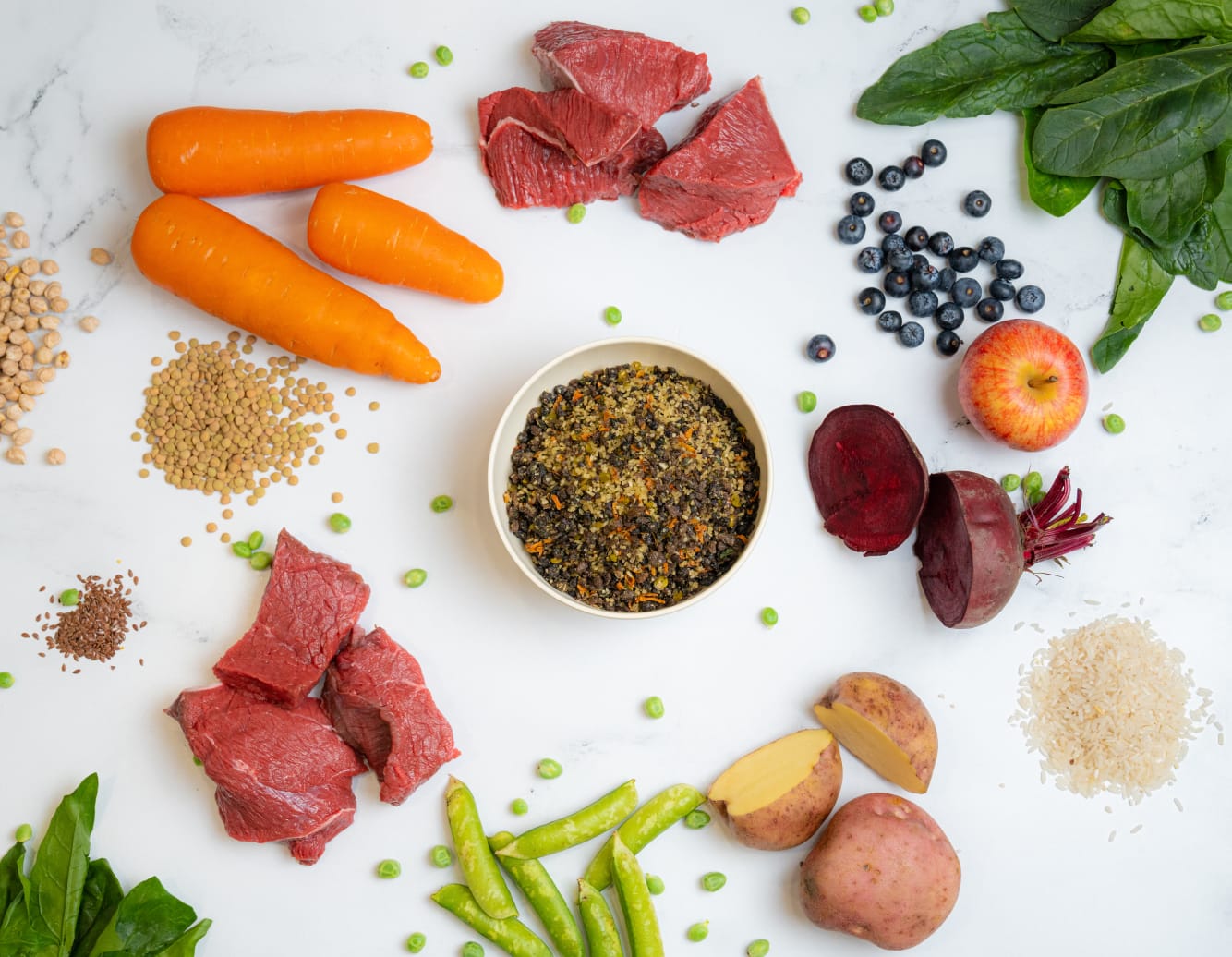 Barf Perro Carne De Res 4 Kg Barf Deshidratado Natural Para Perro - Rappi