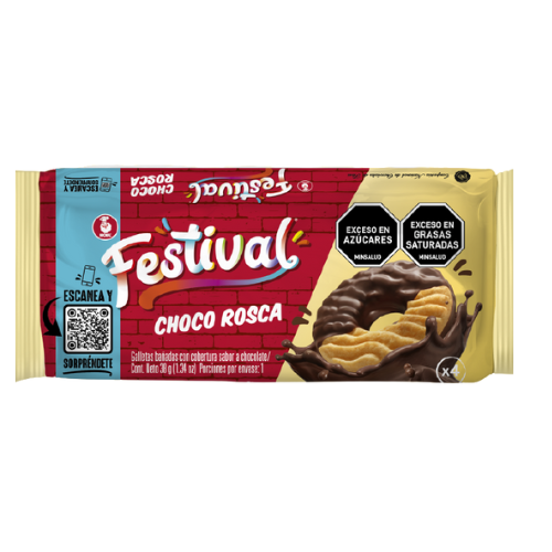 Galleta Festival Choco Rosca X38gr - Rappi