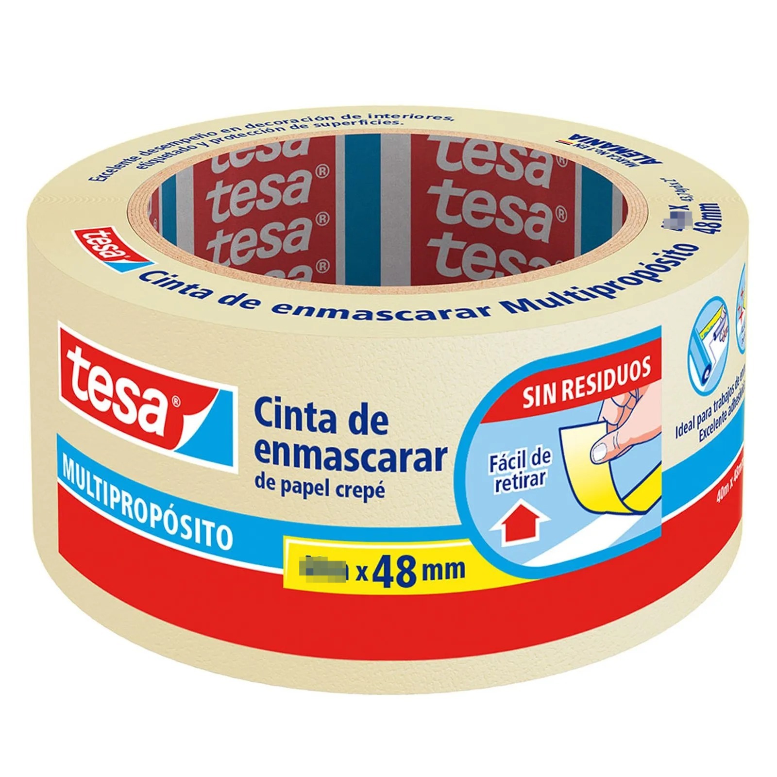 Cinta De Enmascarar Multipropósito 25m X 48mm 2´´ Cinta Adhesiva Tesa ...