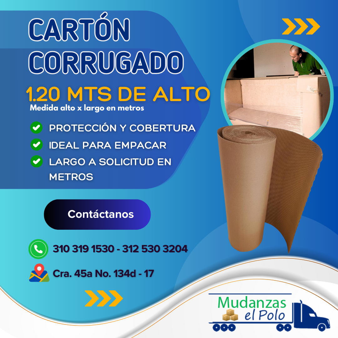 Cartón Corrugado X 1,20 Mts Alto X 20 Mts Largo - Rappi