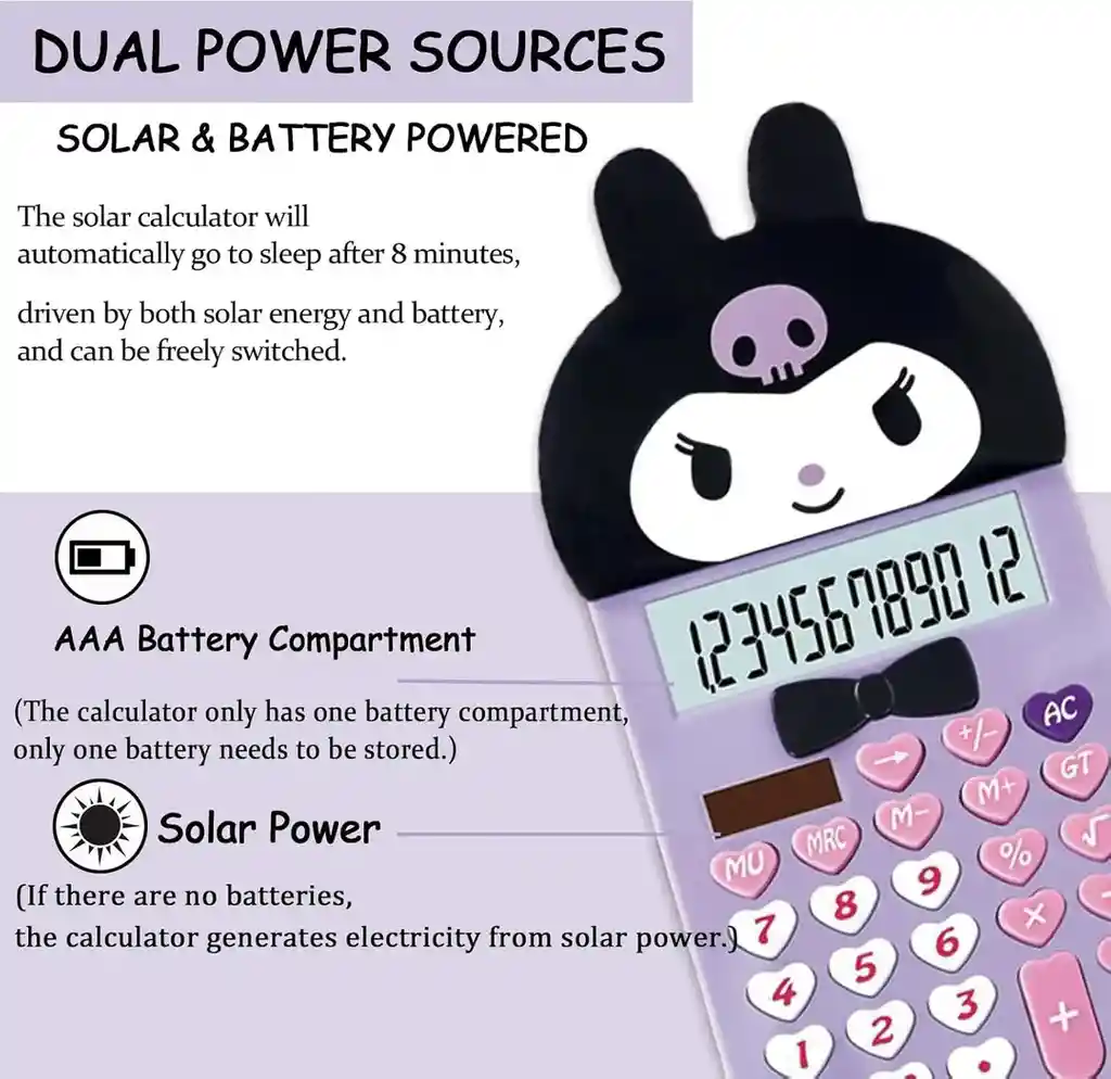 Calculadora De Kuromi Morada - Sanrio - Rappi