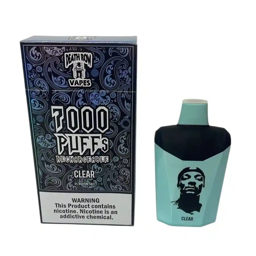 Vape Death Row Clear 7000 Puffs Vaper Vapeador Cigarrillo Electronico ...