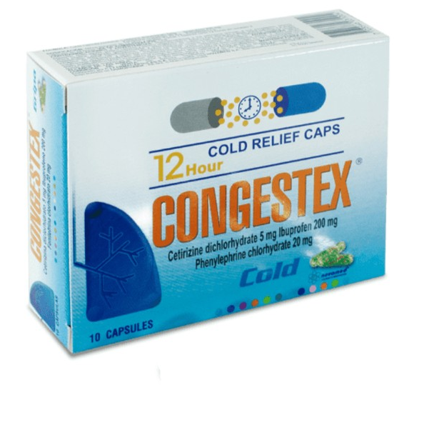 Congestex (5mg/200mg/20mg) Caja X 10 Tab. - Rappi