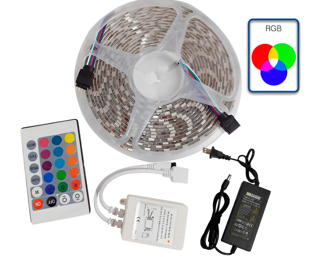 Cinta Led Colores Rgb 12v 5mt Kl-2065-1 - Rappi