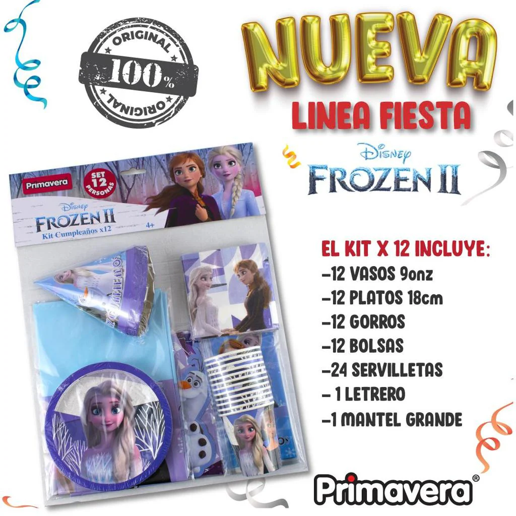 Kit De Fiesta Frozen Marca Primavera - Rappi