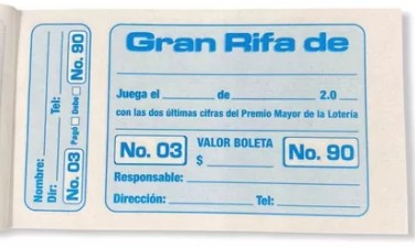 Talonario De Rifa - Rappi