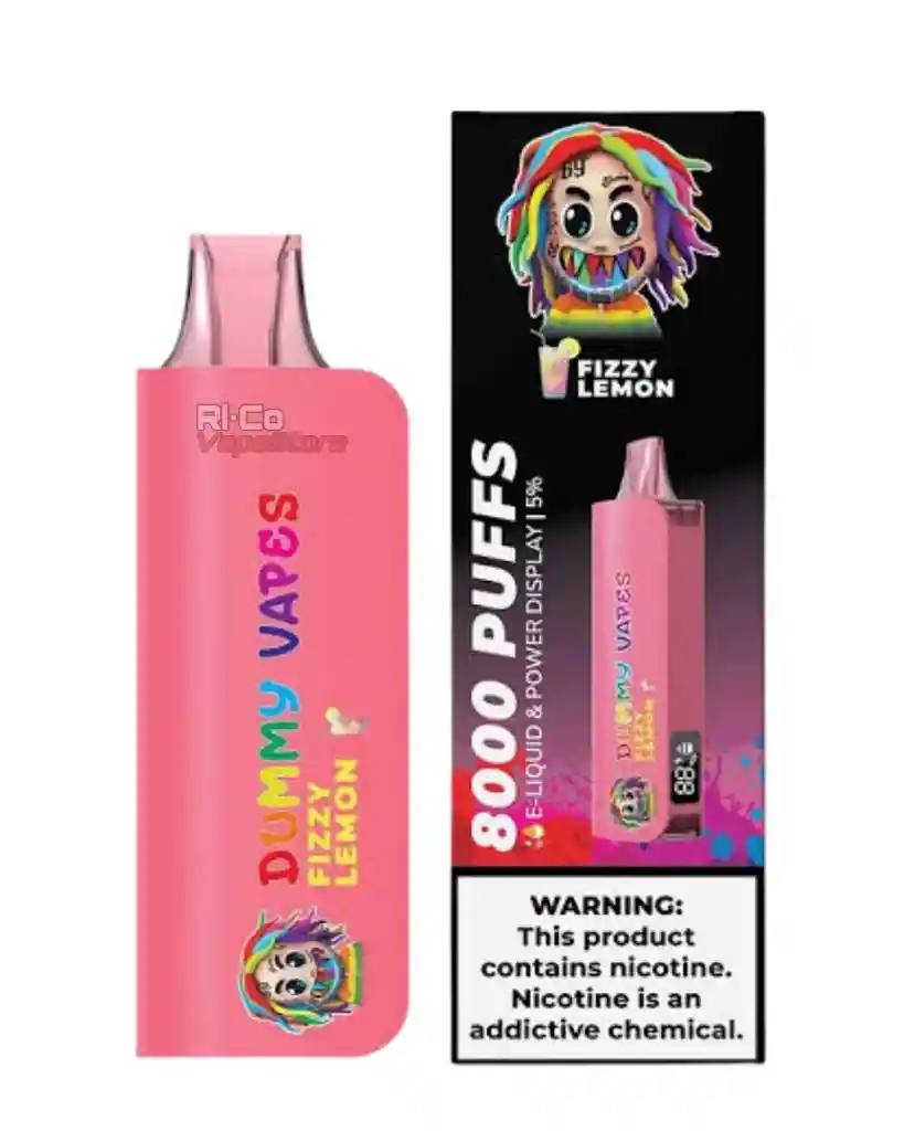 Vape Dummy 8000 Puffs Fizzy Lemon - Rappi