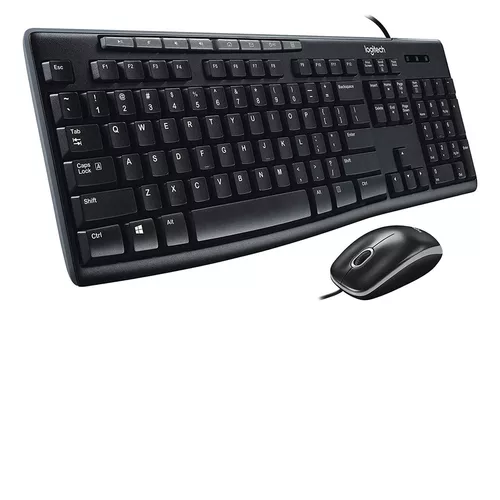 Kit De Teclado Y Mouse Logitech Mk200 Español De Color Negro - Rappi