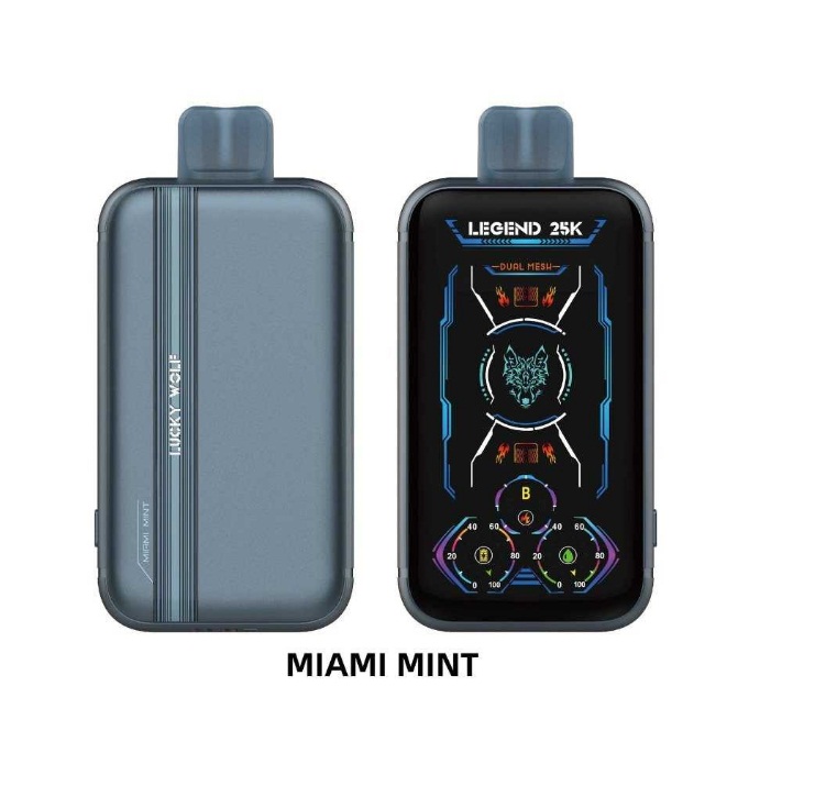 Lucky Wolf Legend 25mil Puff - Miami Mint - Rappi