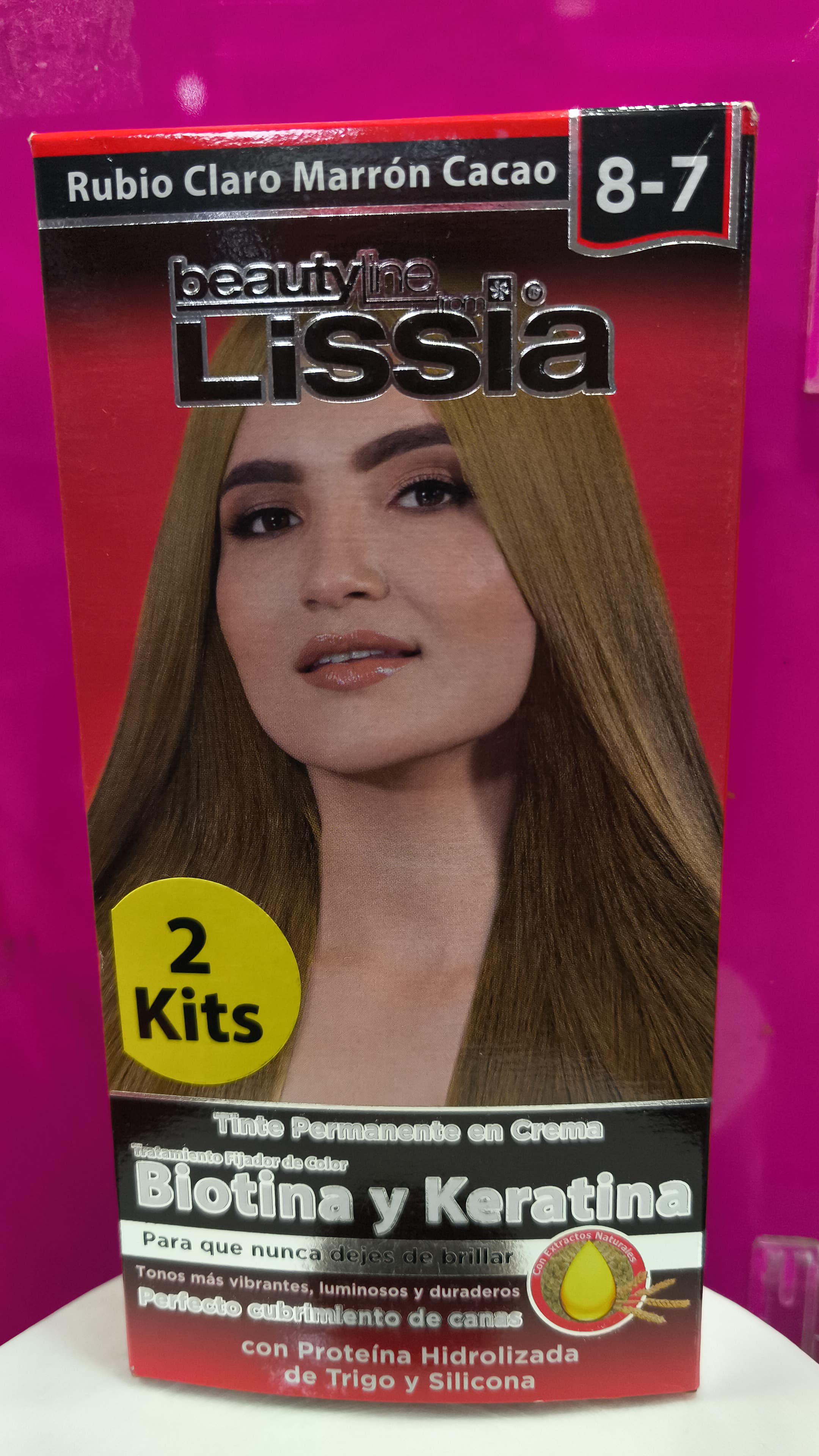Tinte Lissia 2 Kits Rubio Claro Marron Cacao 8-7 - Rappi