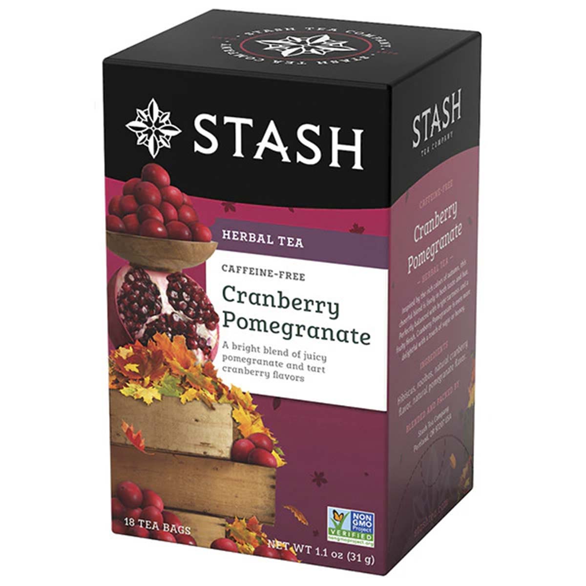 Te Stash Herbal Tea Cranberry Pomegranate, Arándanos Y Granada – 18 ...