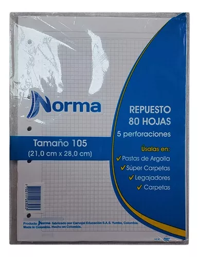 Repuesto Folder 105 Carta Cuadriculado - Rappi
