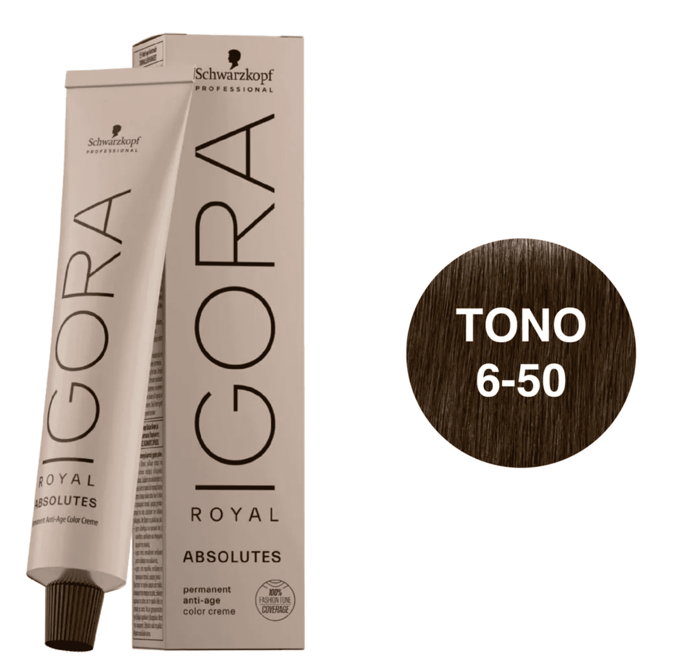 Igora Royal Absolutes Tono 6-50 Rubio Oscuro Dorado Natural 60ml - Rappi