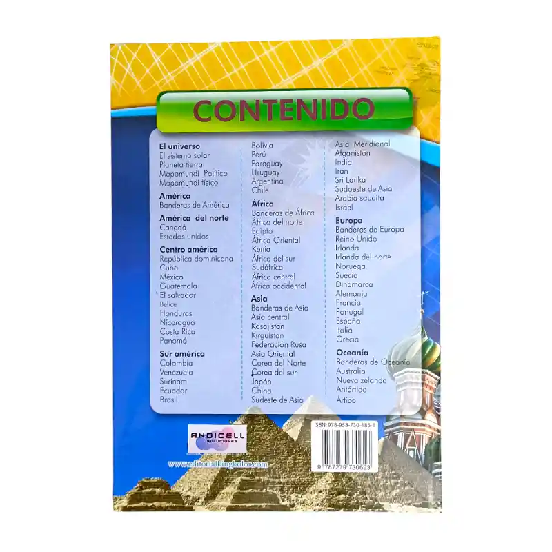 Libro Atlas Mundial Mapas Completos Tapa Dura - Rappi