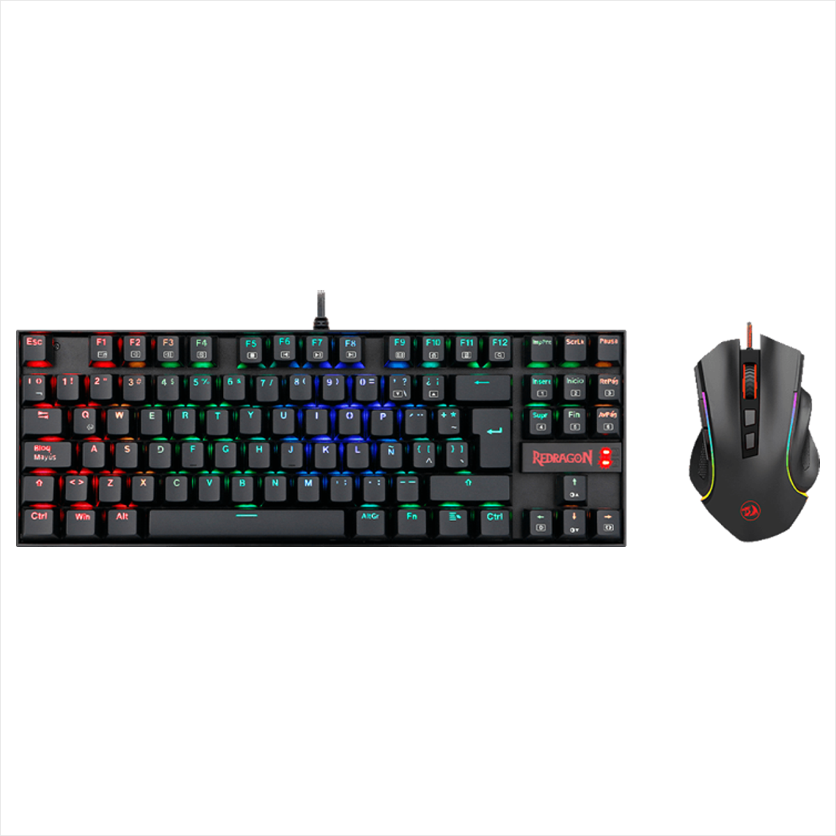 Combo Gamer Redragon Teclado Mecánico K552 Rgb + Mouse M607 - Rappi