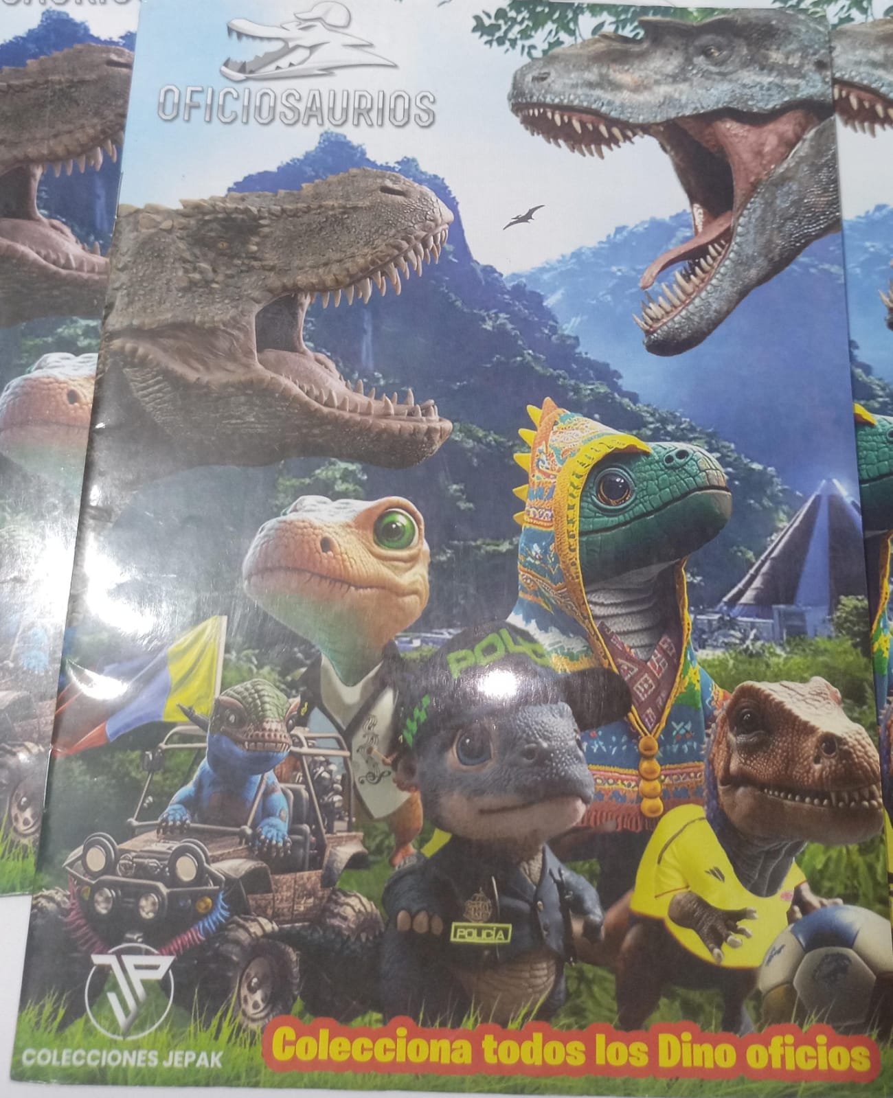Album Dinosaurios Oficiosaurios+ 10 Sobres De Laminas Autoadhesivas Coleccionables - Rappi