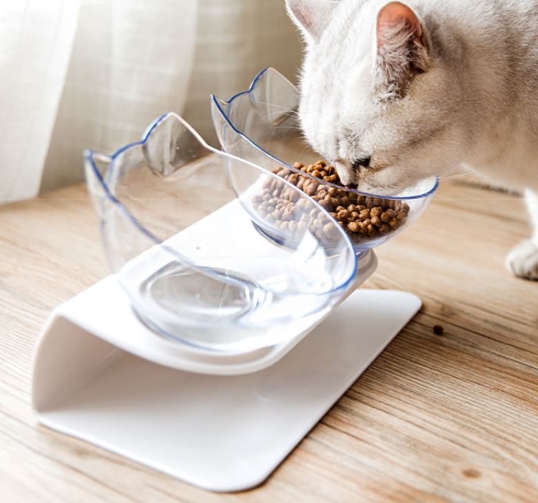 Comedero Doble Cara De Gato - Rappi