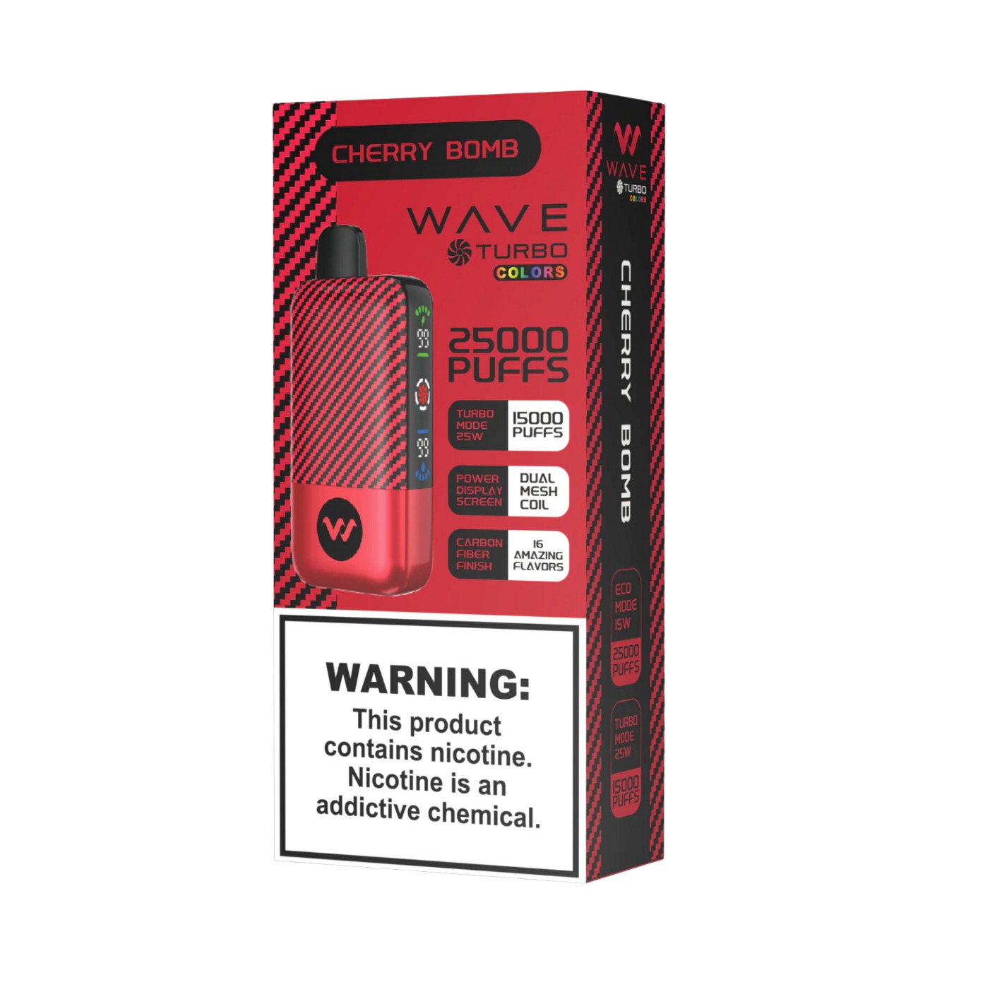 Vape Wave Turbo Cherry Bomb 25.000 Puffs - Rappi