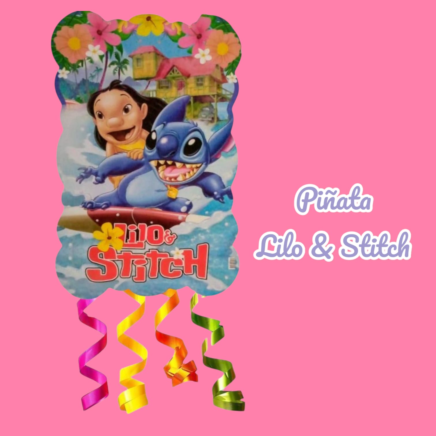 Piñata Lilo Stitch ( 46x30 Cm) - Rappi