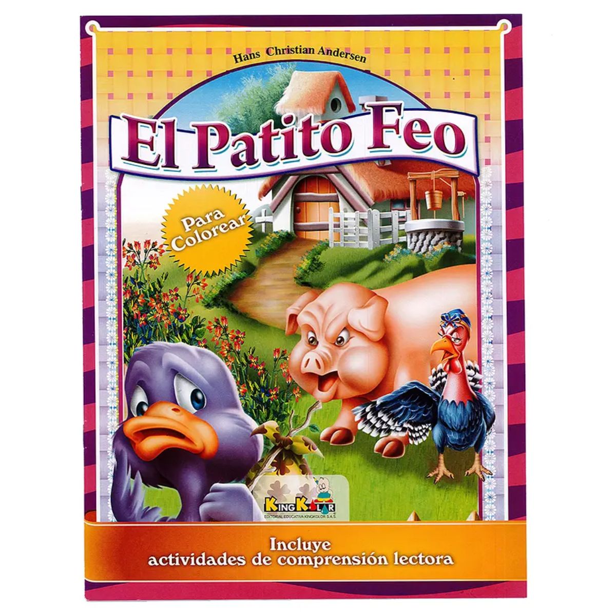 Libro Para Pintar Cuento Infantil - El Patito Feo - Rappi