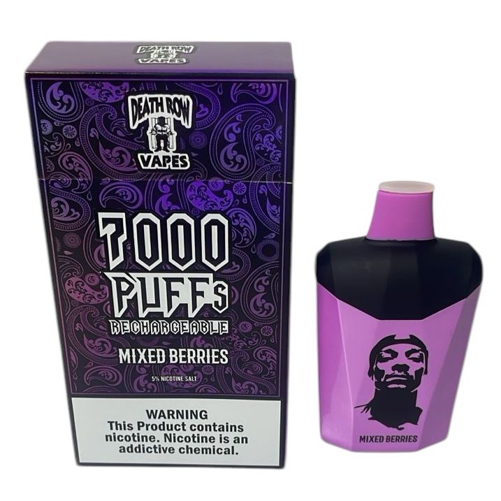 Vape Death Row 7000 Puffs Frutos Rojos Vaper Vapper Vapeador Cigarrilo ...
