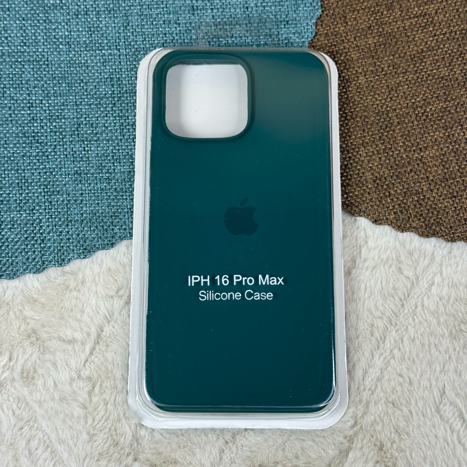 Forro Iphone 16 Pro Max / Silicona Verde Oscuro - Rappi