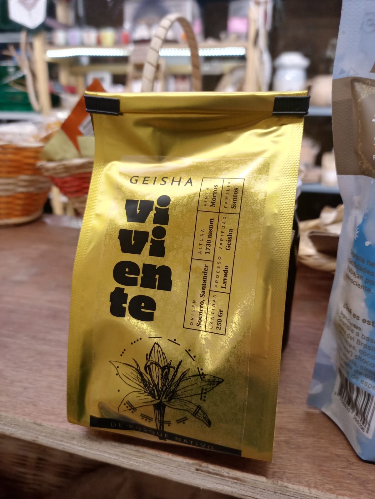 Café Viviente Geisha - Cafe De Santander - En Grano (grano) - Rappi