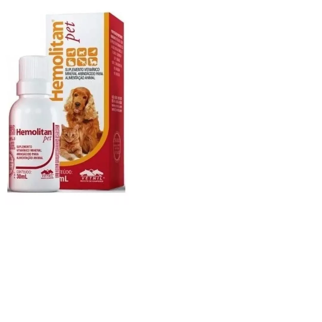 Multivitamínico Perros Y Gatos Hemolitan Pet Oral 30 Ml - Rappi