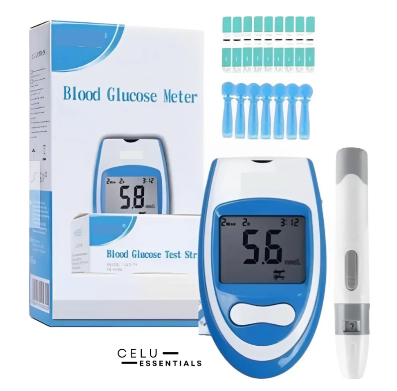 Glucómetro Digital Medidor De Glucosa En La Sangre Con Lancetas Y Tiras ...