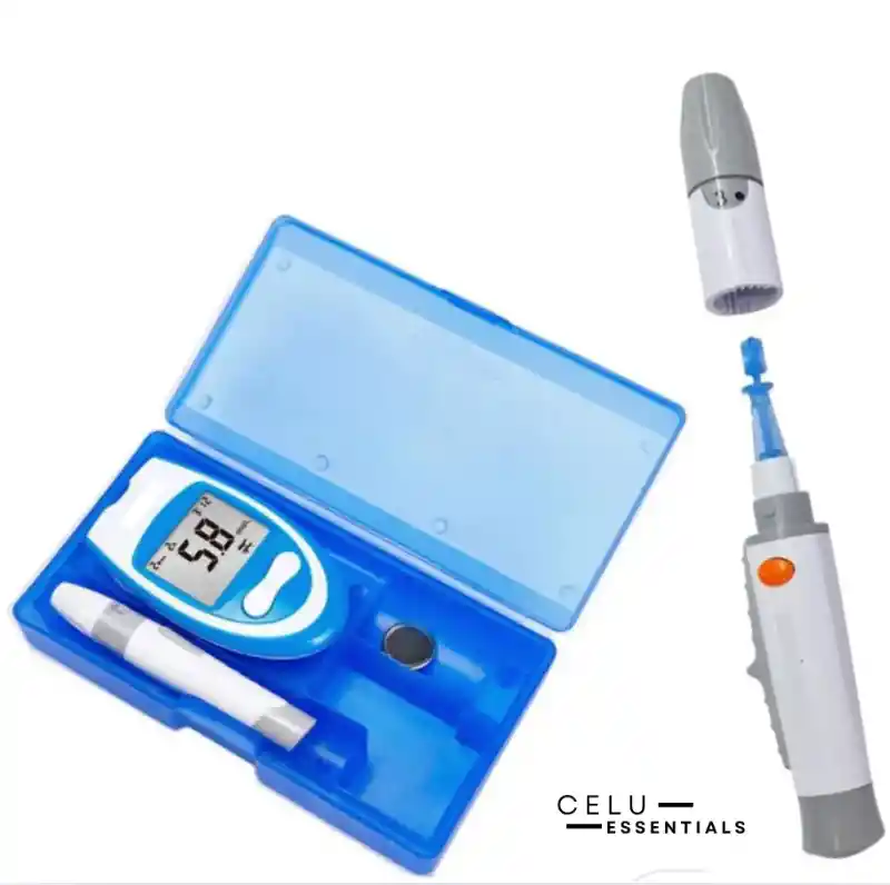 Glucómetro Digital Medidor De Glucosa En La Sangre Con Lancetas Y Tiras ...