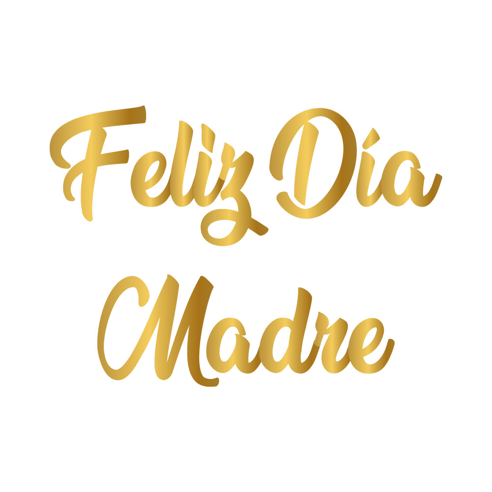 Letrero Cursivo Feliz Dia Madre Dorado - Rappi