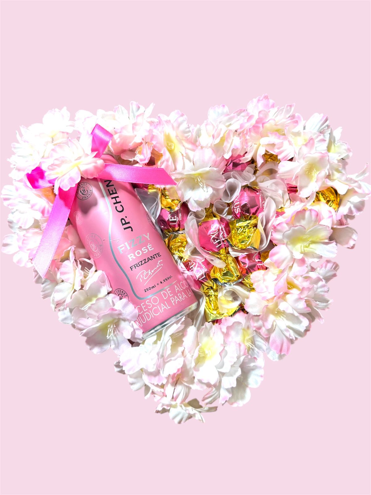 Regalo Especial Dia De Las Madres Corazòn De Cerezo Con Fizzy Rose