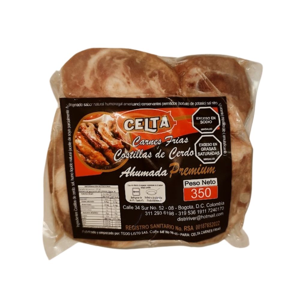 Costilla De Cerdo Celta 350g - Sabor Y Comodidad - Rappi