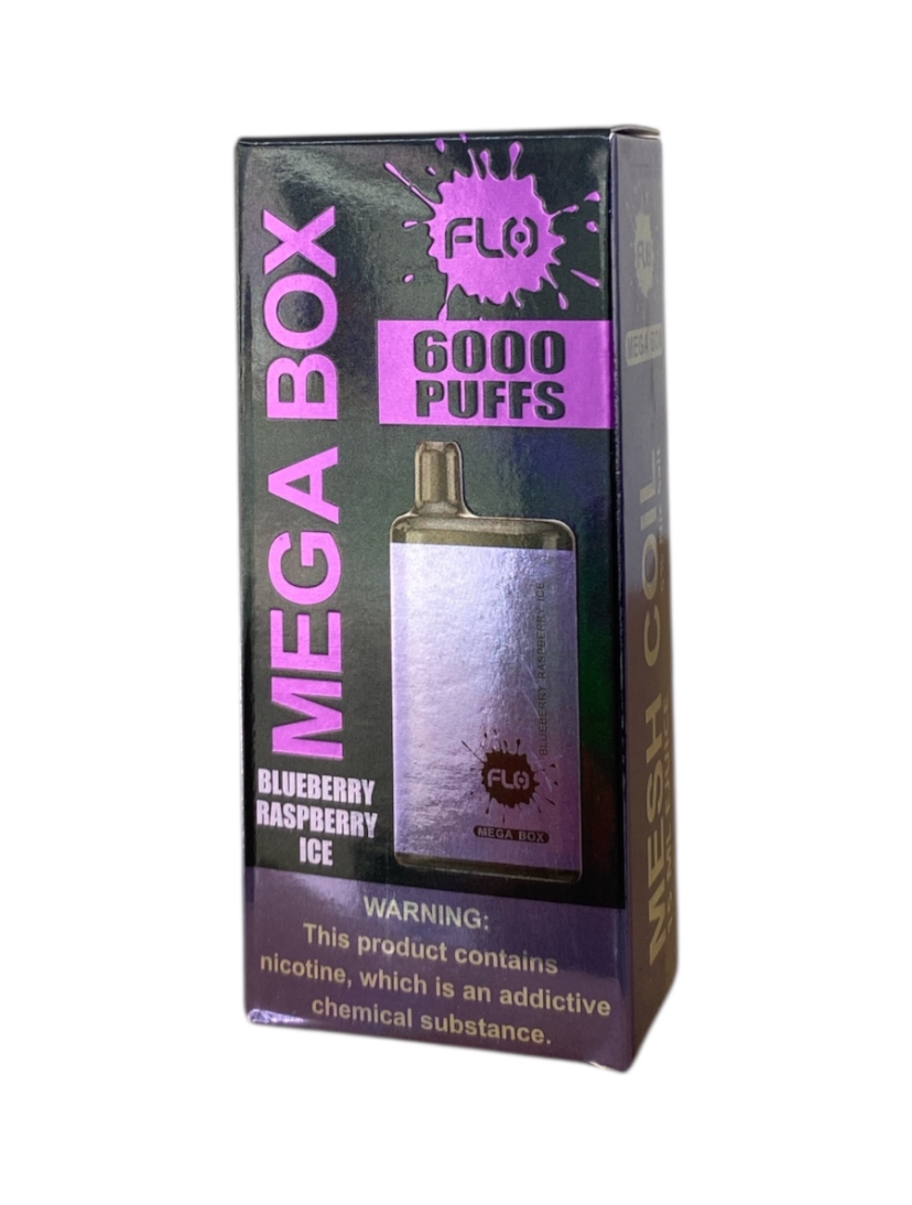 Mega Box Flo 6.000 Blueberry Raspberry Ice - Rappi