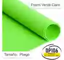 Foami Verde Claro Pliego X 1 Und / Foamy / Fomi desde $ 10.000