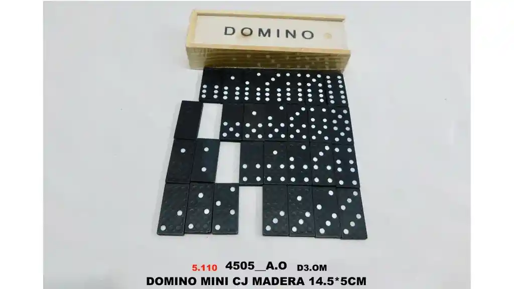 Juego De Mesa Domino Profesional Caja Madera Fichas Pequeño - Rappi