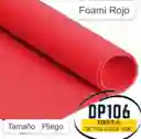 Foami Rojo Pliego X 1 Und / Foamy / Fomi desde $ 10.000