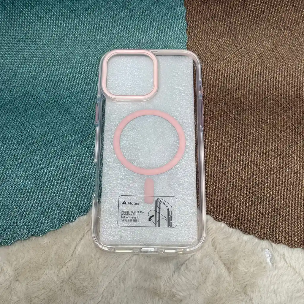 Forro Magsafe Iphone 16 Pro Max / Borde Rosa / Moda Y Estilo - Rappi