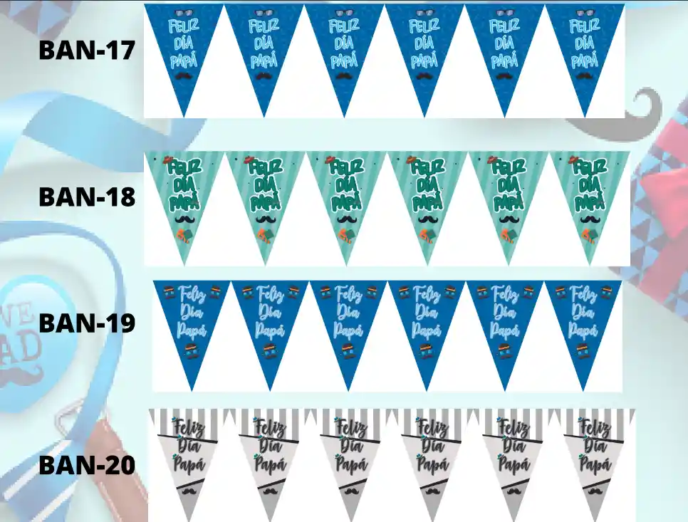 Banderin Feliz Dia Papa - Rappi