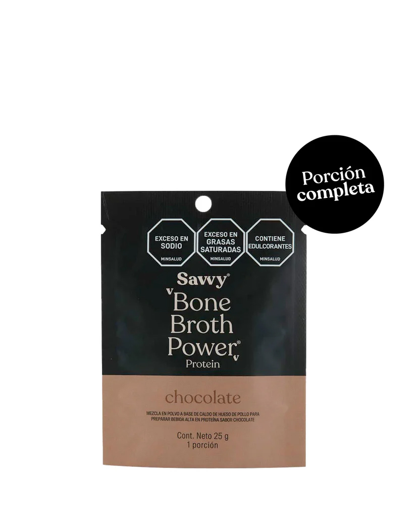 Proteina Sachet Bone Broth Power Chocolate Savvy 25 Gr - Rappi