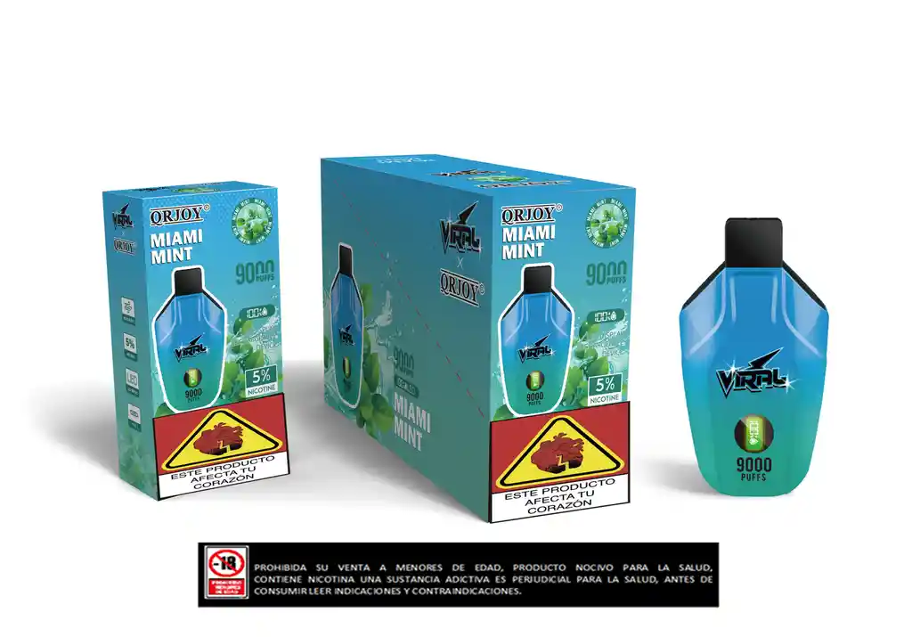 Vapeador Viral 9.000 Puffs - Rappi