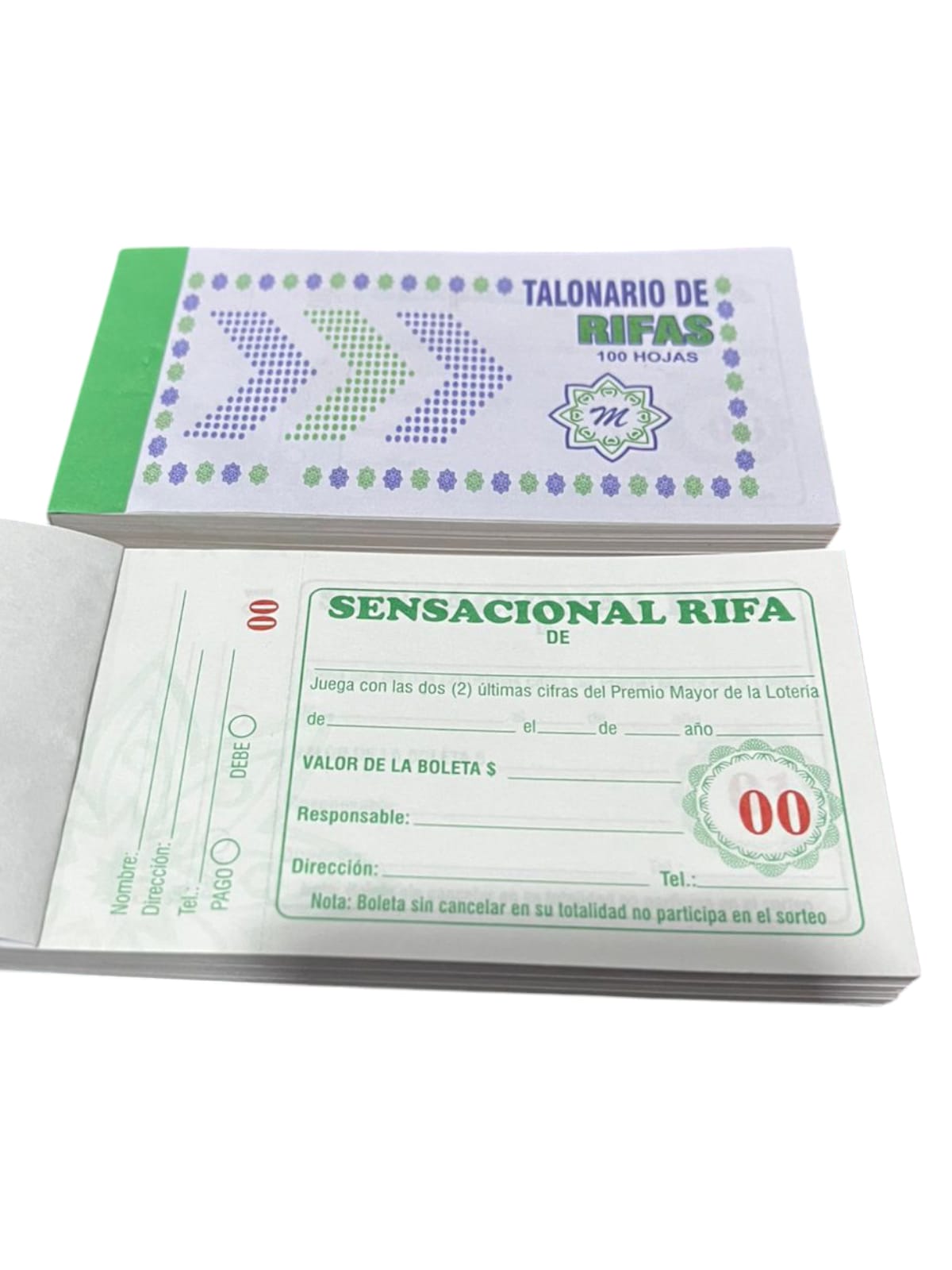 Talonario De Rifa Bond Pequeño 100 Hojas - Rappi