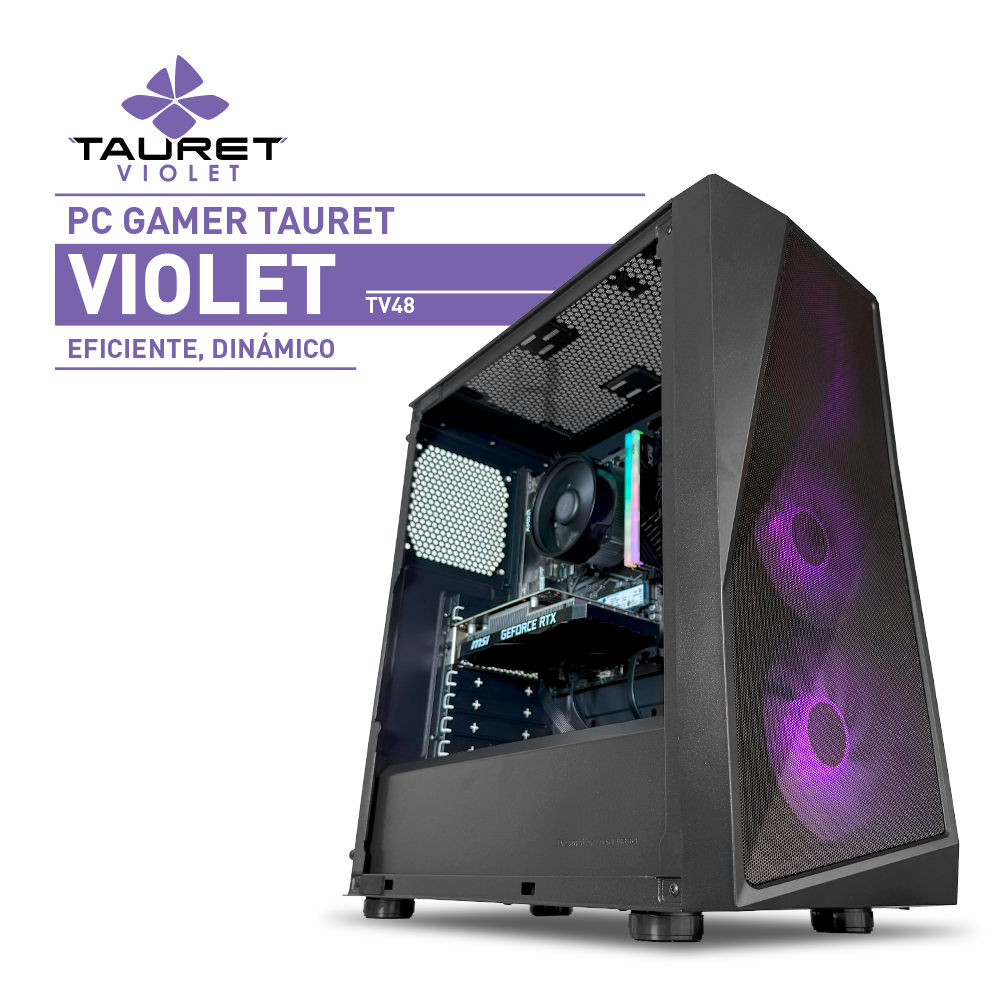 Pc Gamer Tauret Violet Tv48 Amd Ryzen 5 5600 Rtx 3050 6gb Ram 32gb M.2 1tb - Rappi