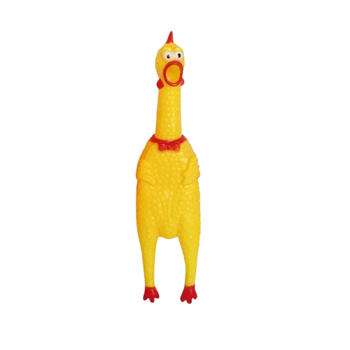 Juguete Pollo Chillón Hule Goma Perro O Gato Mascotas - Rappi