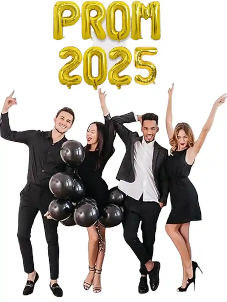Globos Letras Prom 2025 Grado Graduación 80 Cm Dorado - Rappi