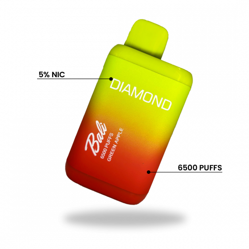 Vaper Bali Disposable Green Apple 6.500 Puffs - Rappi