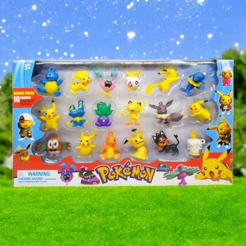 Figuras Pokemon Colección Caja X18 Muñecos Pikachu - Rappi