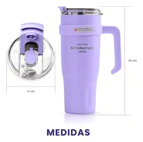 Termo Acero Inoxidable 900ml Premium Sitarayuri Doble Boquilla Frío ...