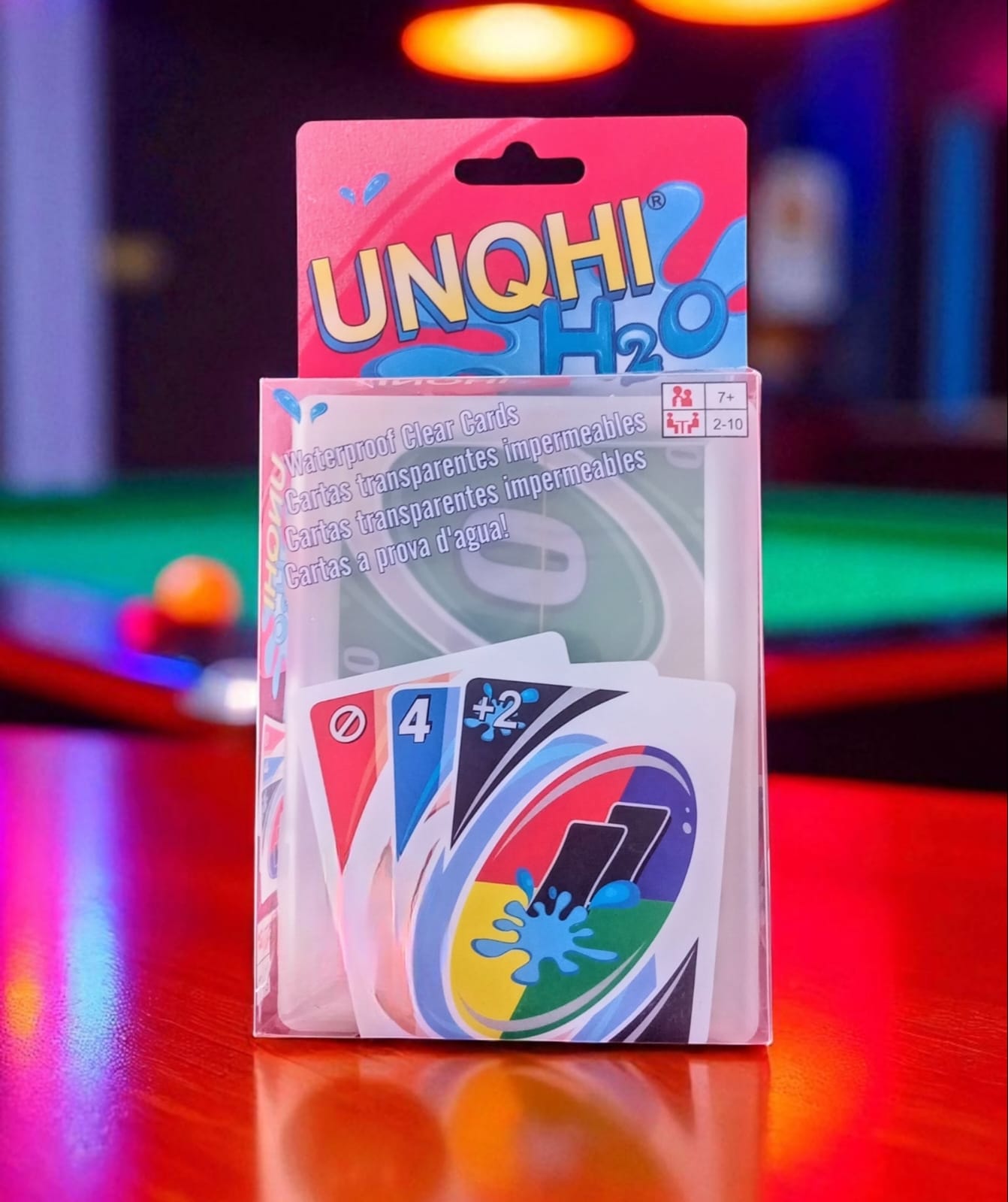 Juego De Cartas Unqhi H2o Impermeables Transparentes + Estuche - Rappi
